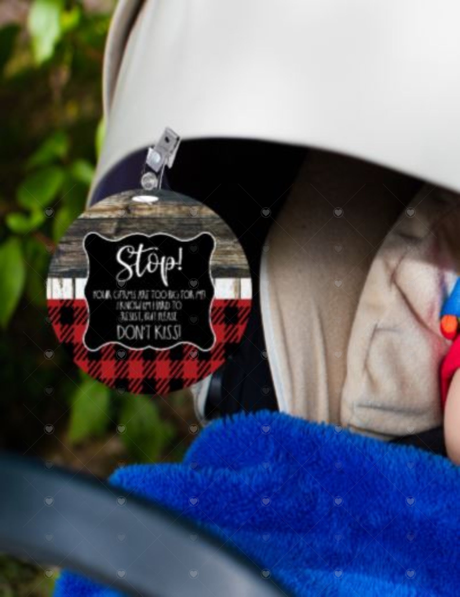 Stop dont touch/ Stroller Tag / Car Seat Tag / Germ Tag / | Etsy