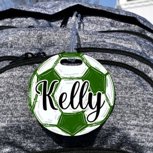 Soccer Tag, Color Options,personalized Sports Bag Tag,team Tags, Tags ...
