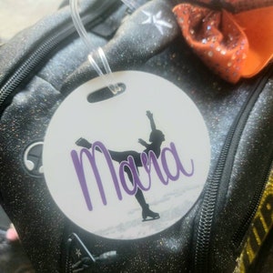 Custom Ice Skater Tag, Personalized Figure, Tags, Tags, Kids Tags ...