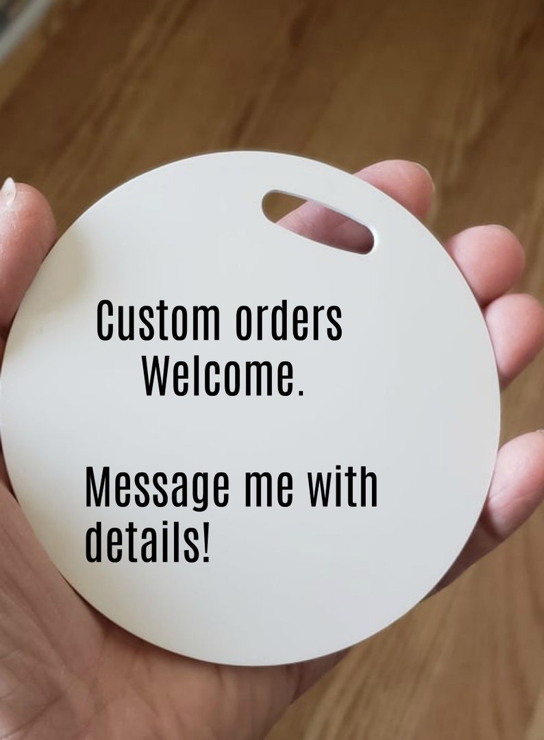 Round Tag, Personalized Sports Bag Tag, Backpack Name Tag, Hockey Bag ...