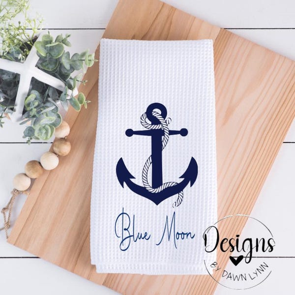 Linen Tea Towel Ocean - Etsy