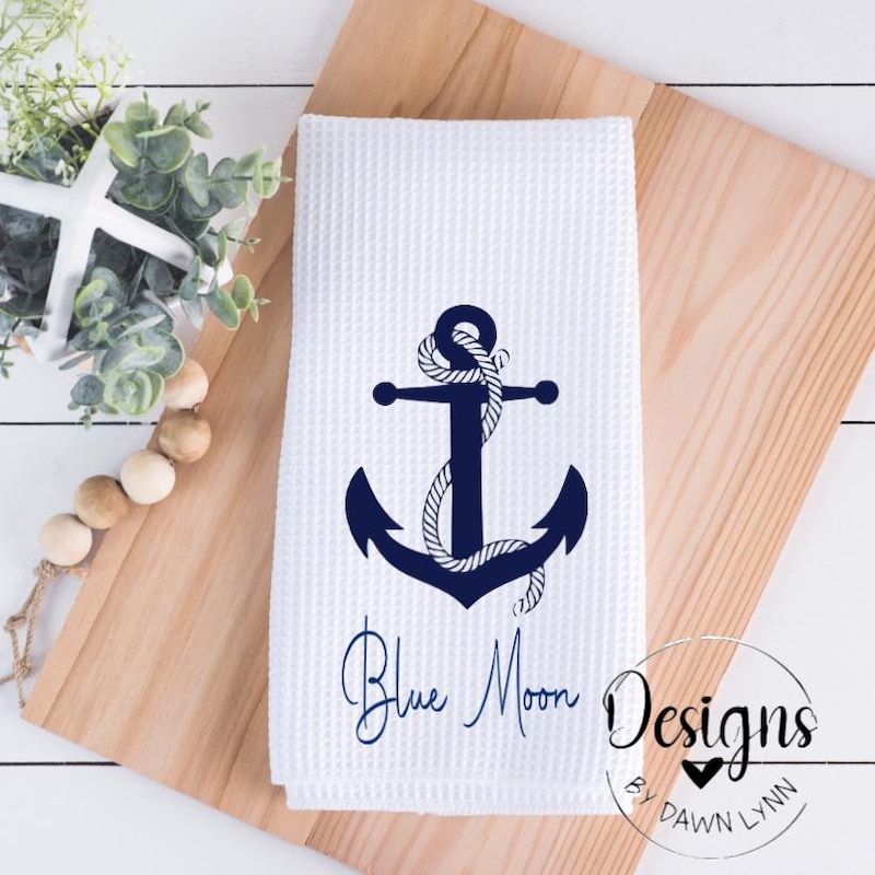 Linen Tea Towel Ocean - Etsy