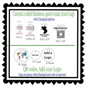 Personalized Sports Bag Tag, Backpack Name Tag, Custom Tags, Add Your ...