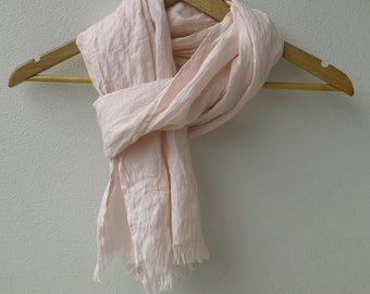 Blush pink scarf | Etsy