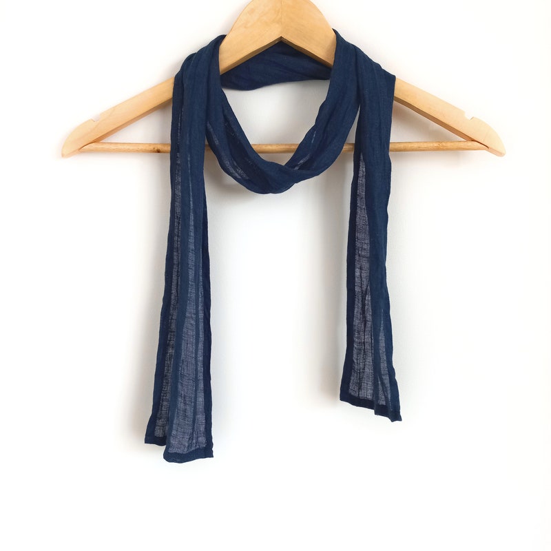 Thin Dark Red Scarf - Etsy