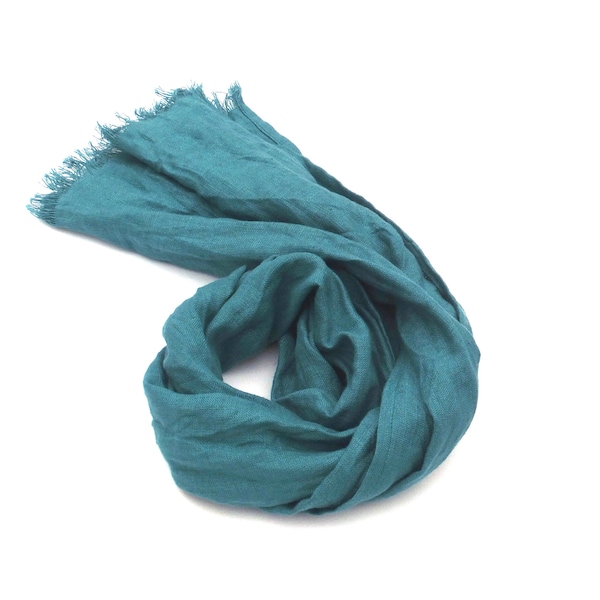 Teal Blue Scarf - Etsy