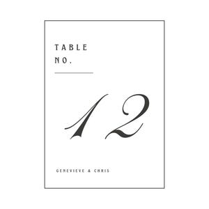 Customizable Art Deco Table Numbers Elegant Wedding & Event Decor ...