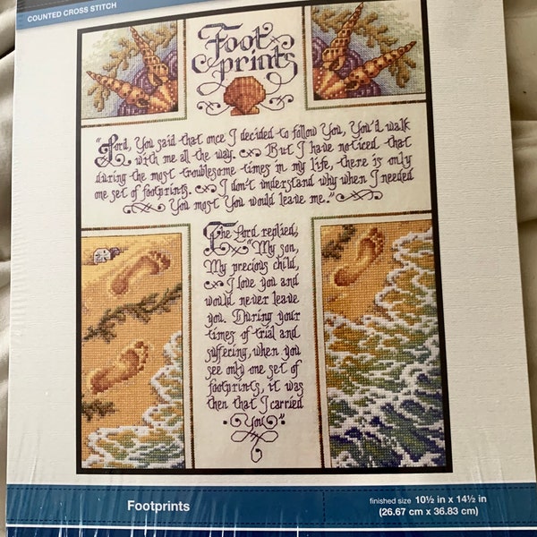 Footprints Cross Stitch Pattern - Etsy