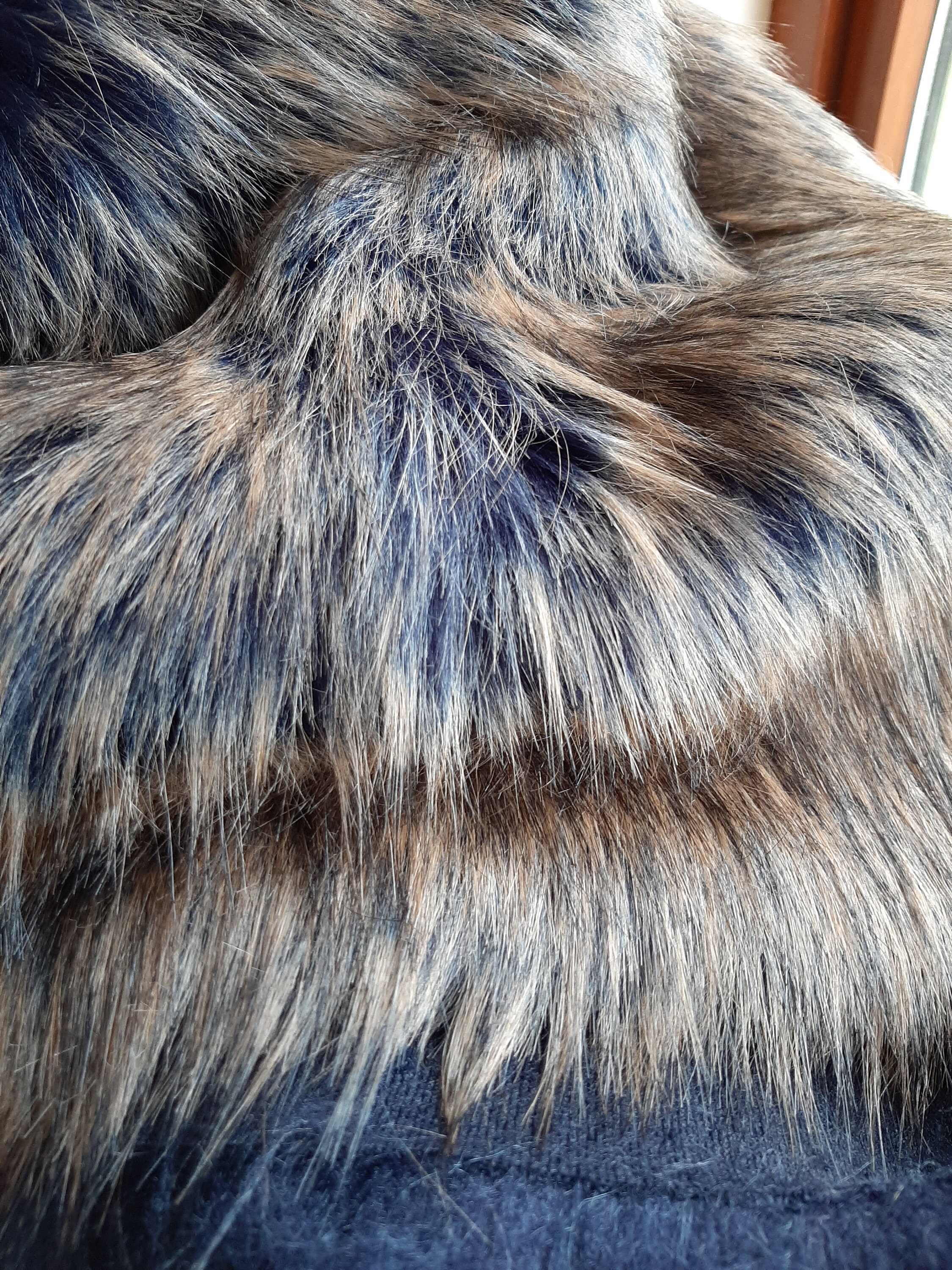 Luxury Super Soft Very Unusual long and thick Navy Blue with | Etsy