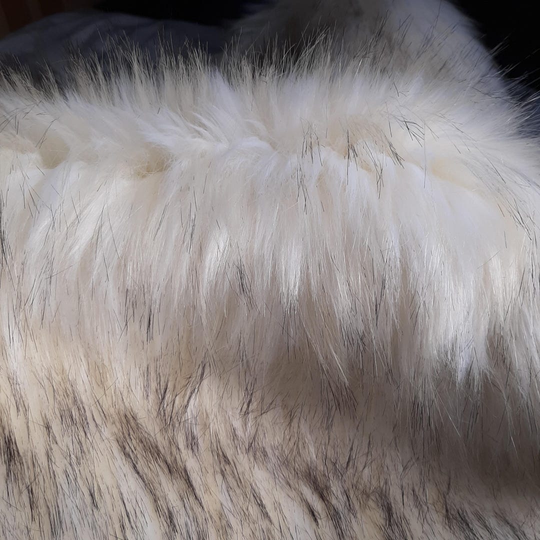 Luxury Super Soft Thick Fluffy White 40mm 70mm Pile Siberia Husky keira ...