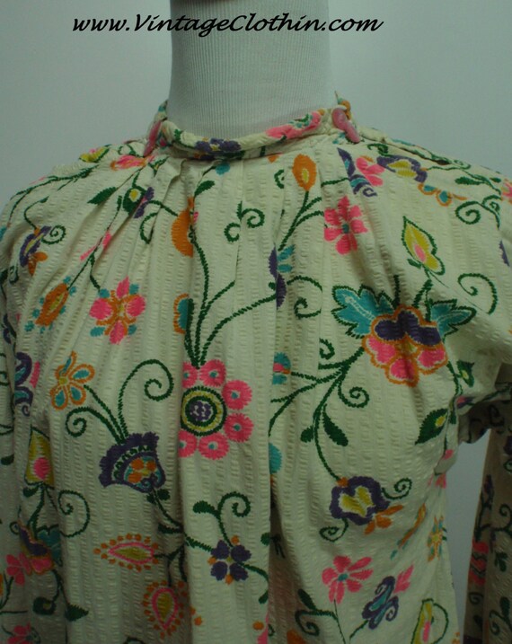 1960s Floral Mod Mini Dress, 1960s Dress, Mod Dress, … - Gem