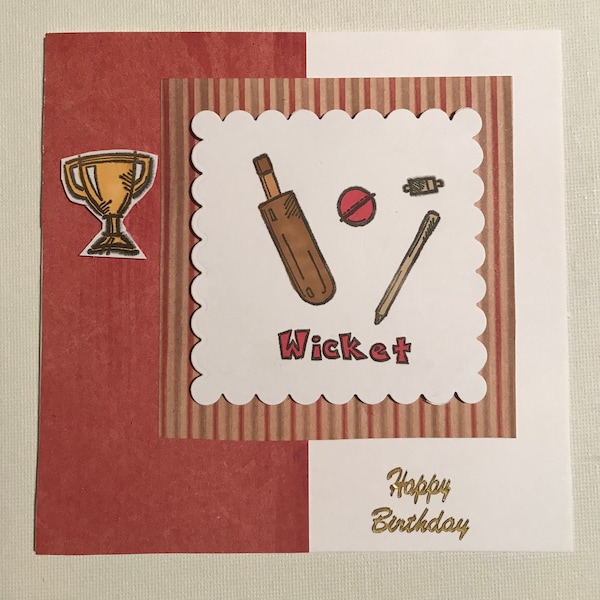 Cricket Birthday Card Etsy Uk