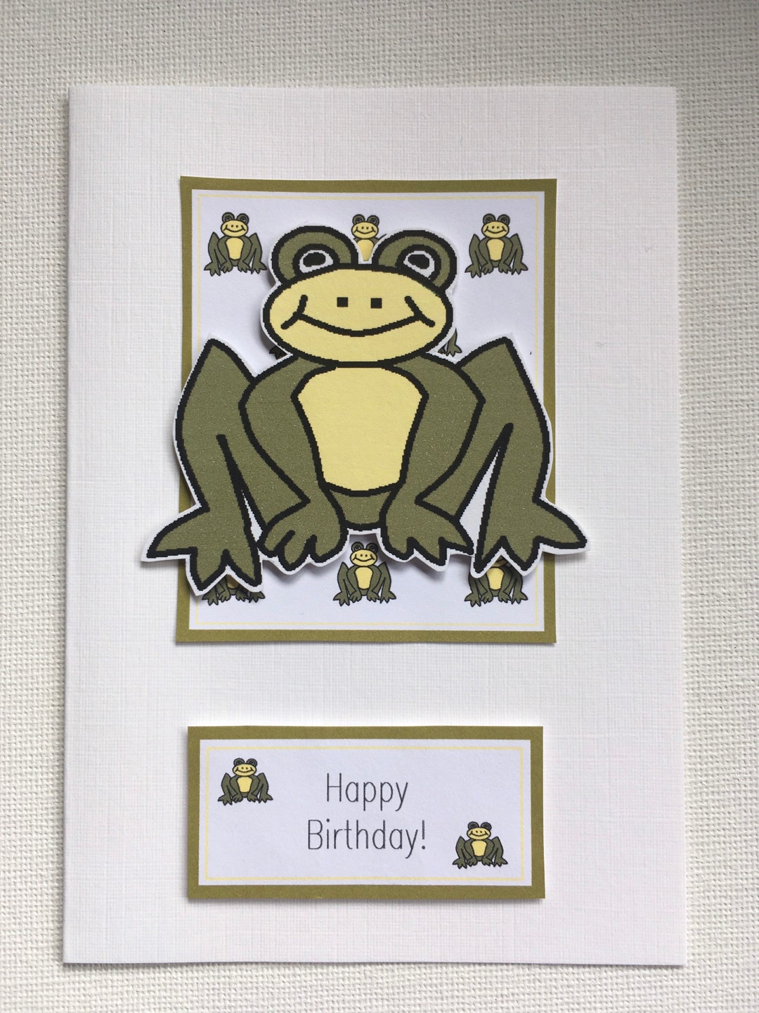 Handmade Toad Birthday Card - Etsy