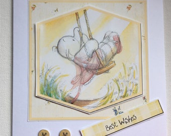 Handmade Elephant Birthday Card, Personalised Elephant Card, Elephant ...