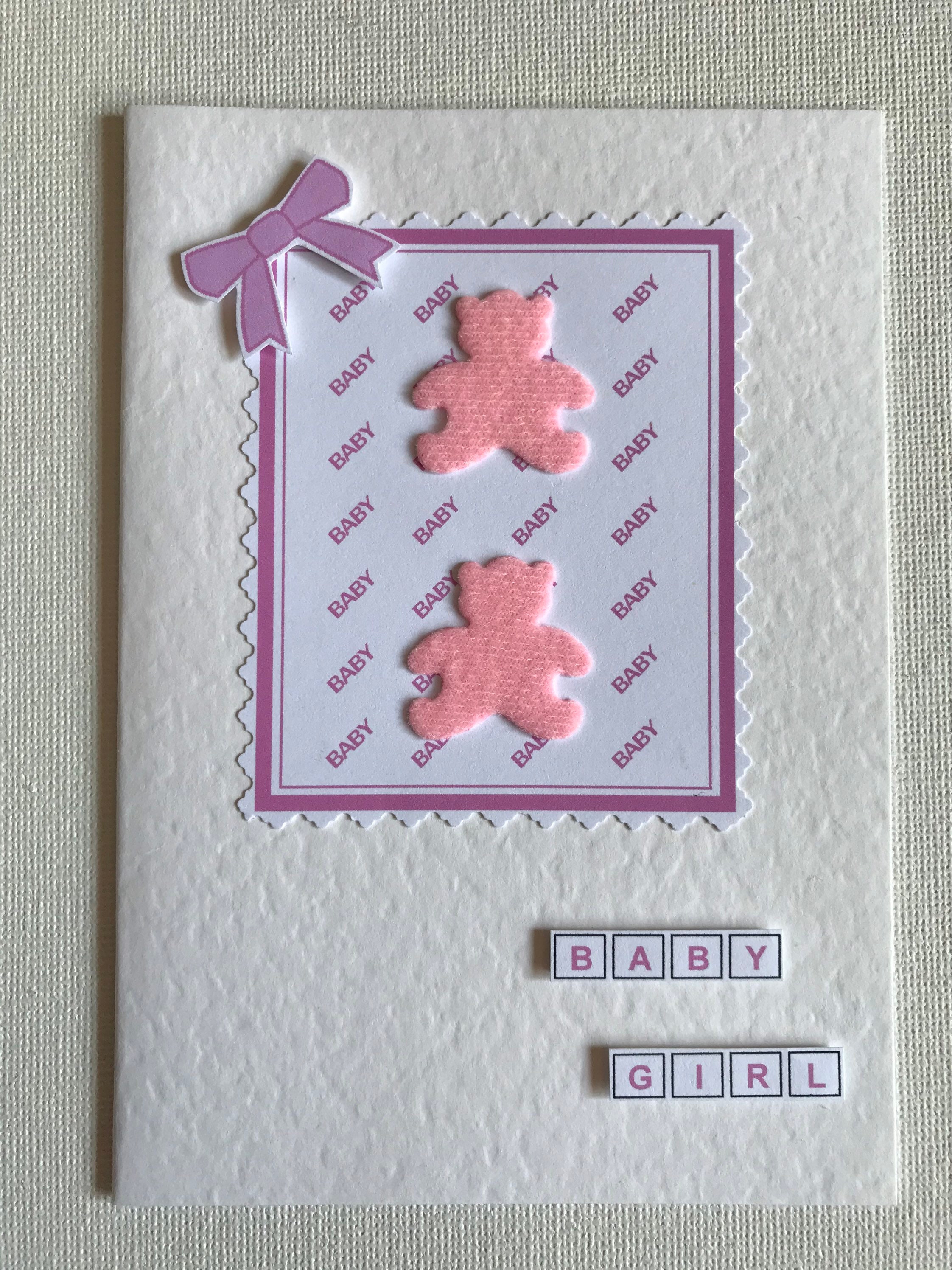 Handmade New Baby Girl Card Etsy handmade-new-baby-girl-card-etsy