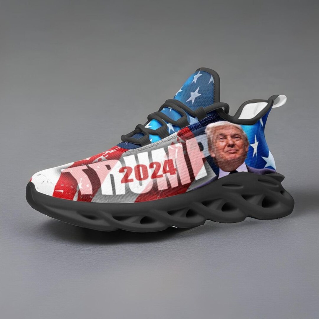 TRUMP 2024 Shoes Full Color Athletic Sneakers Trump Maga Shoes Men ...