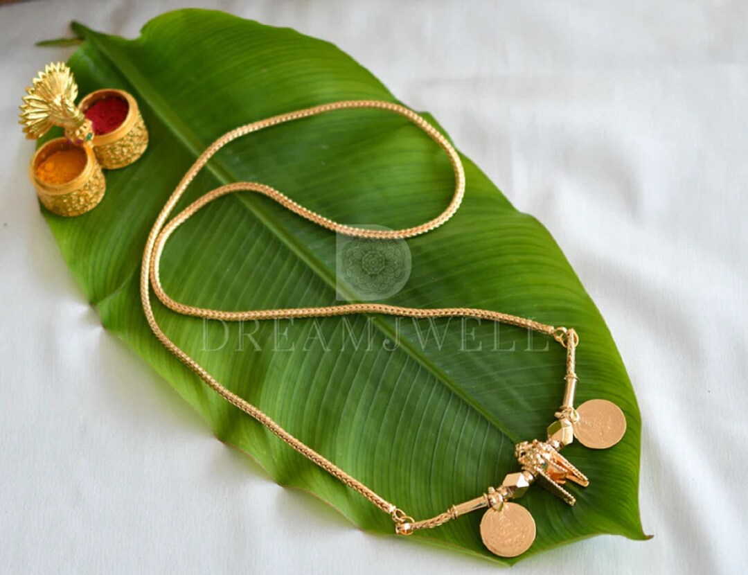 South Indian Style Gold Tone Thiru Mangalyam / Mangalsutra - Etsy