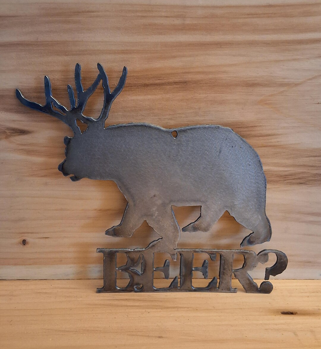 BEER (bear / Deer Antlers Image) - Etsy