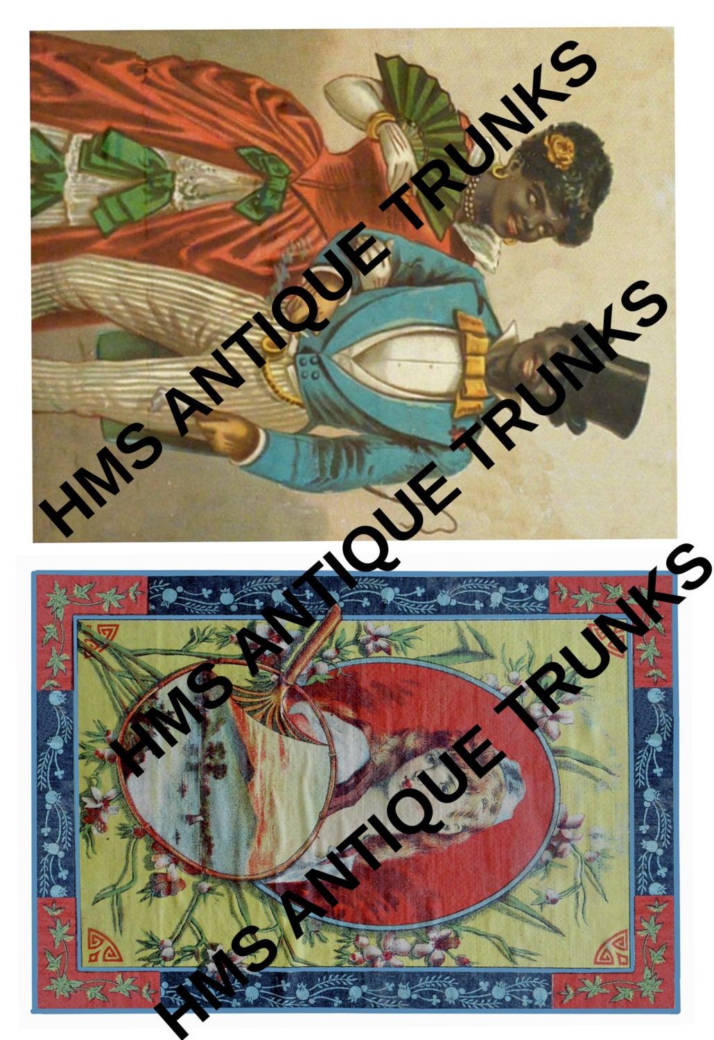 Antique Trunk Interior Trim Kit Complete Set of Original Reproduction ...