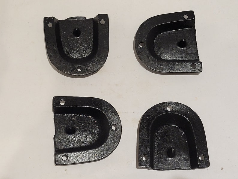 Antique Trunk Cast Iron Handle End Caps - Etsy