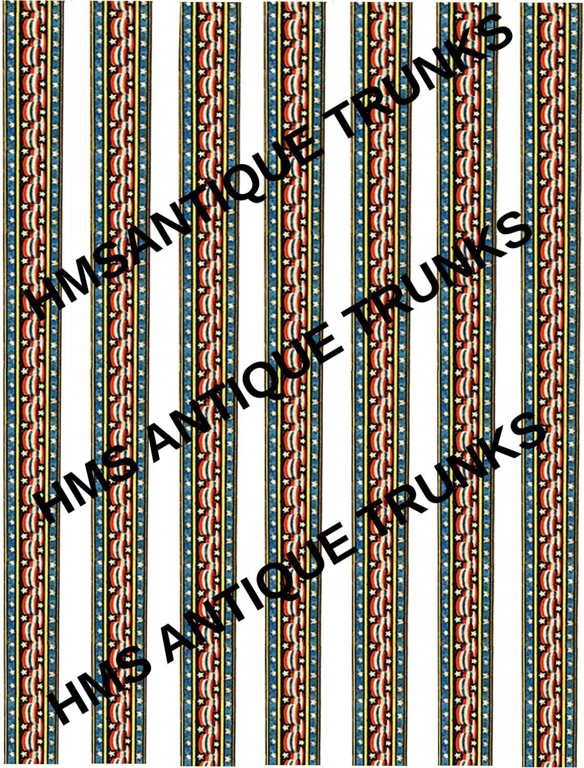 Antique Trunk Interior Trim Kit Complete Set of Original Reproduction ...