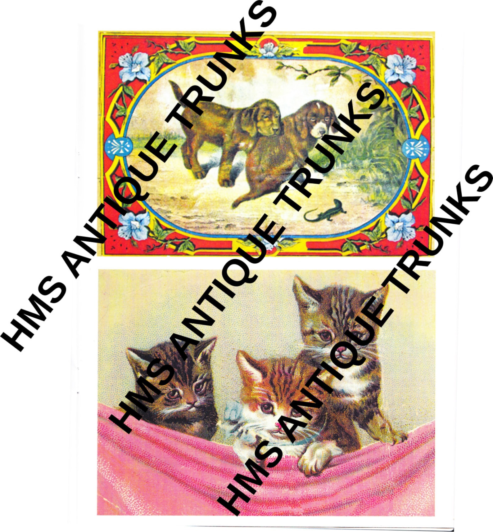 Antique Trunk Interior Trim Kit Complete Set of Original Reproduction ...