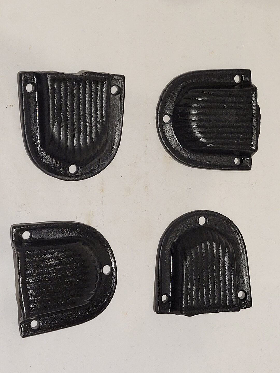 Antique Trunk Cast Iron Handle End Caps - Etsy