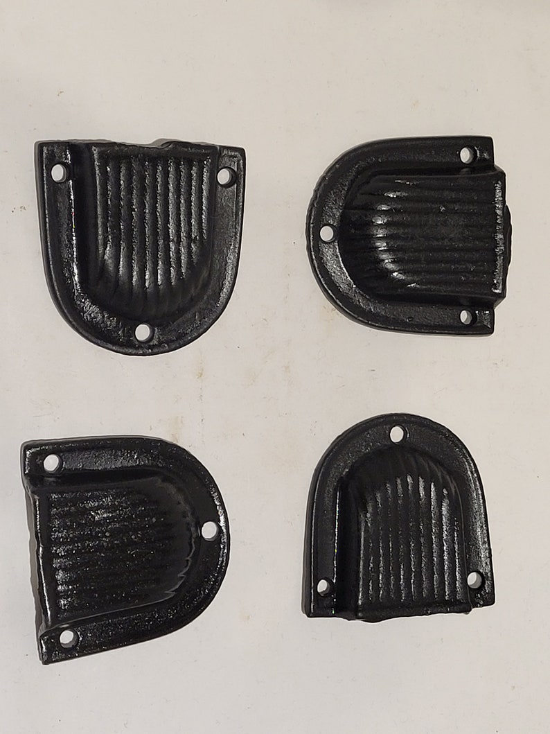 Antique Trunk Cast Iron Handle End Caps - Etsy