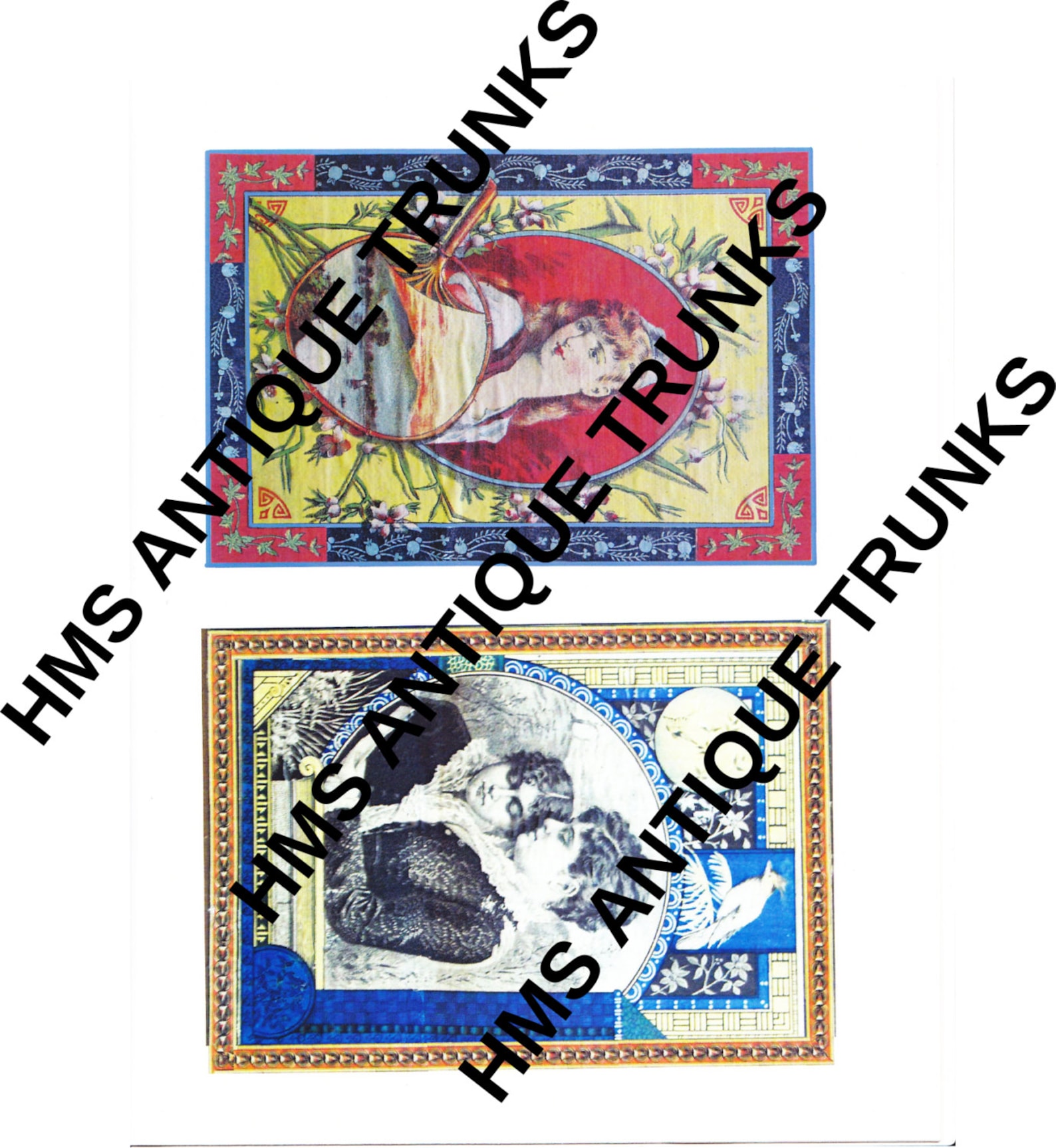 Antique Trunk Interior Trim Kit Complete Set of Original Reproduction ...