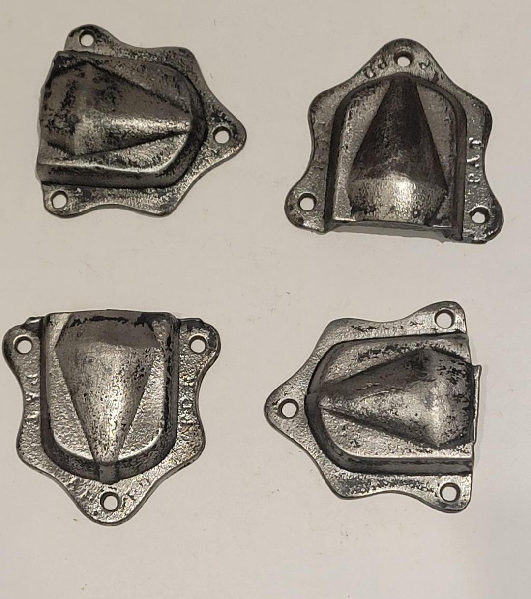 Antique Trunk Cast Iron Handle End Caps 1871 Patent - Etsy