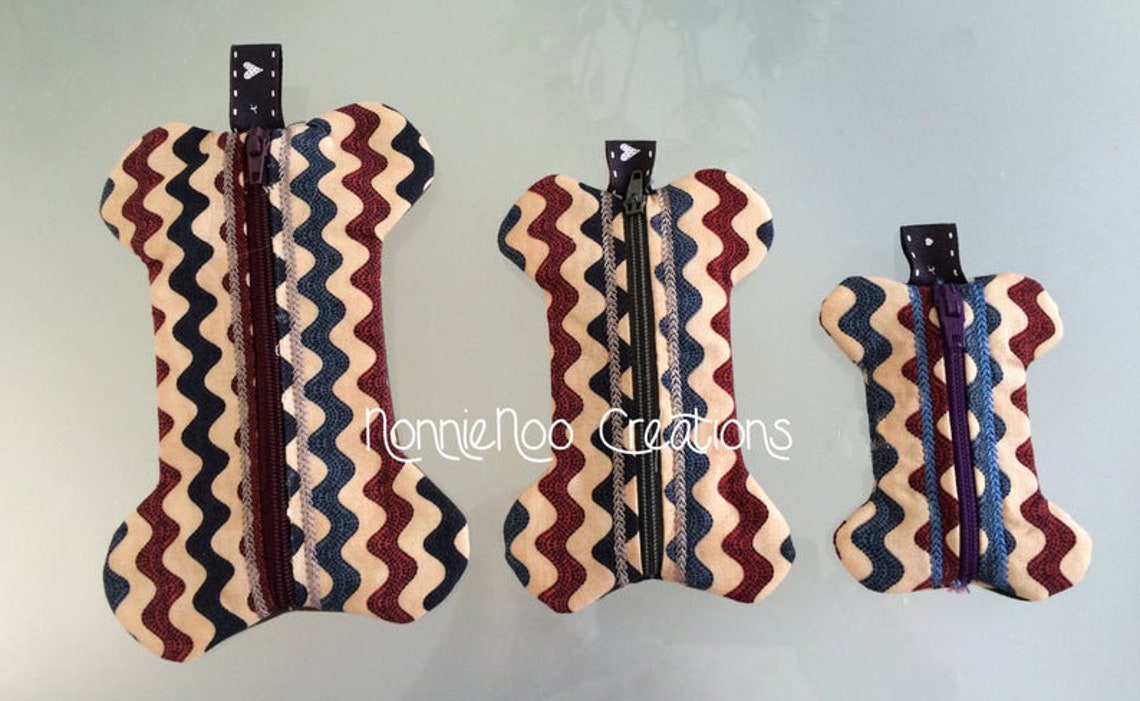 ITH Dog Bone Zippered Purse for 4x4 and 5x7 Hoop Dst Exp - Etsy