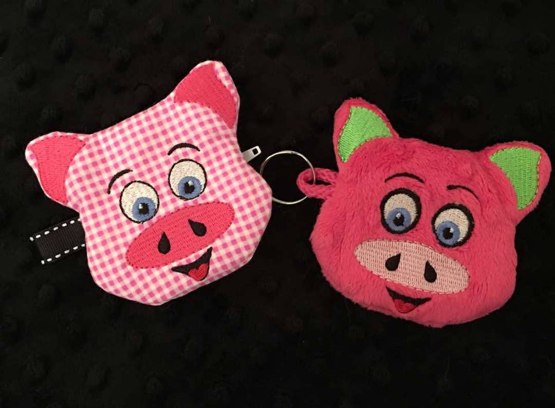 NNC ITH Piggy Zipped Purse for the 4x4 Hoop in All Popular Formats - Etsy