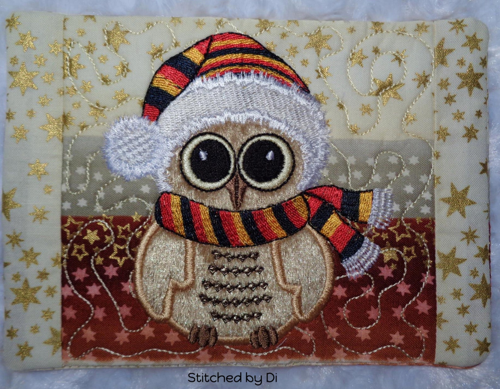 NNC ITH Christmas Owl Mug Rug for the 5x7 Hoop in All Popular - Etsy