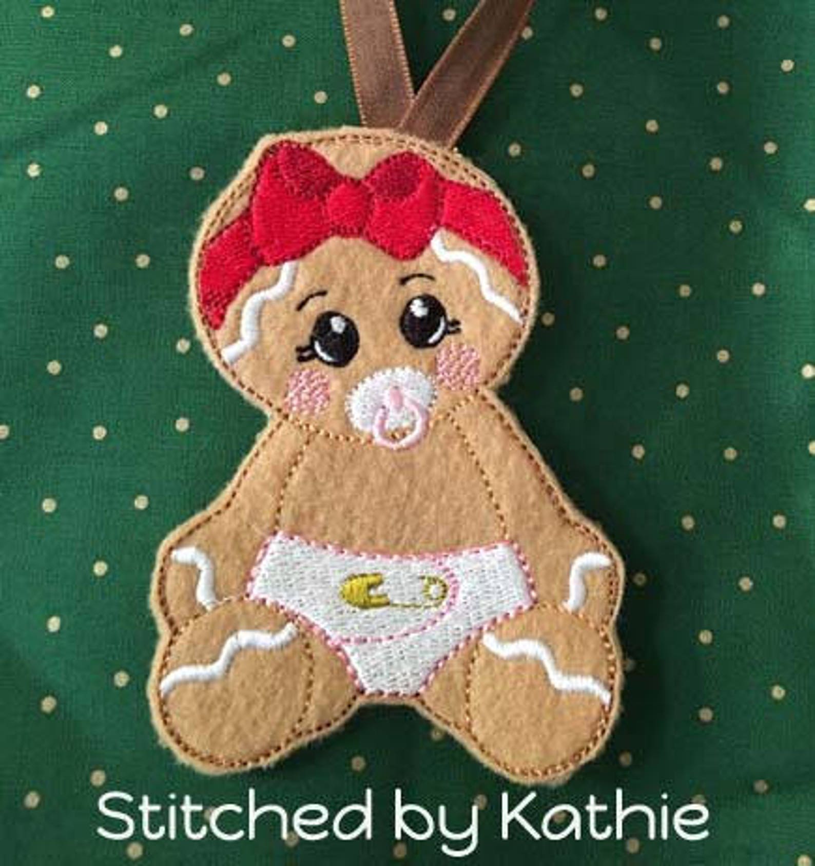 NNC ITH Gingerbread Baby - Etsy