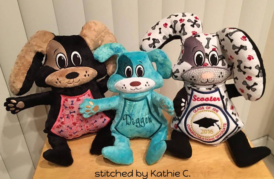 NNC ITH Digger the Dog 4x4, 5x7, 6x10, 7x12 and 8x14 Hoop - Vp3. Vip ...