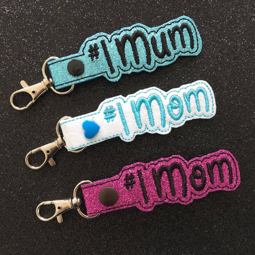 NNC ITH No. 1 Mom/mum Key Ring for the 4x4 Hoop in All Popular Formats ...