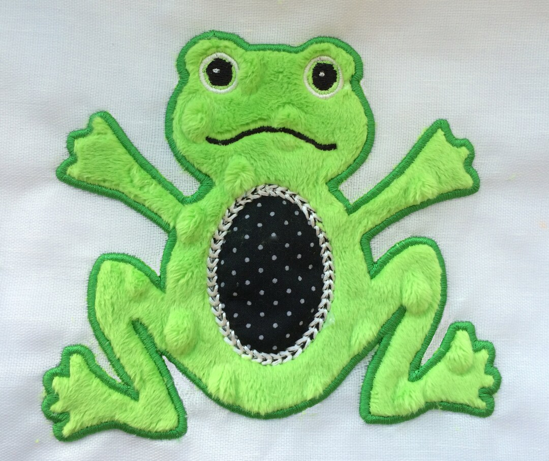 Fred the Frog Applique - Machine Embroidery for the 4x4 and 5x7 Hoop ...