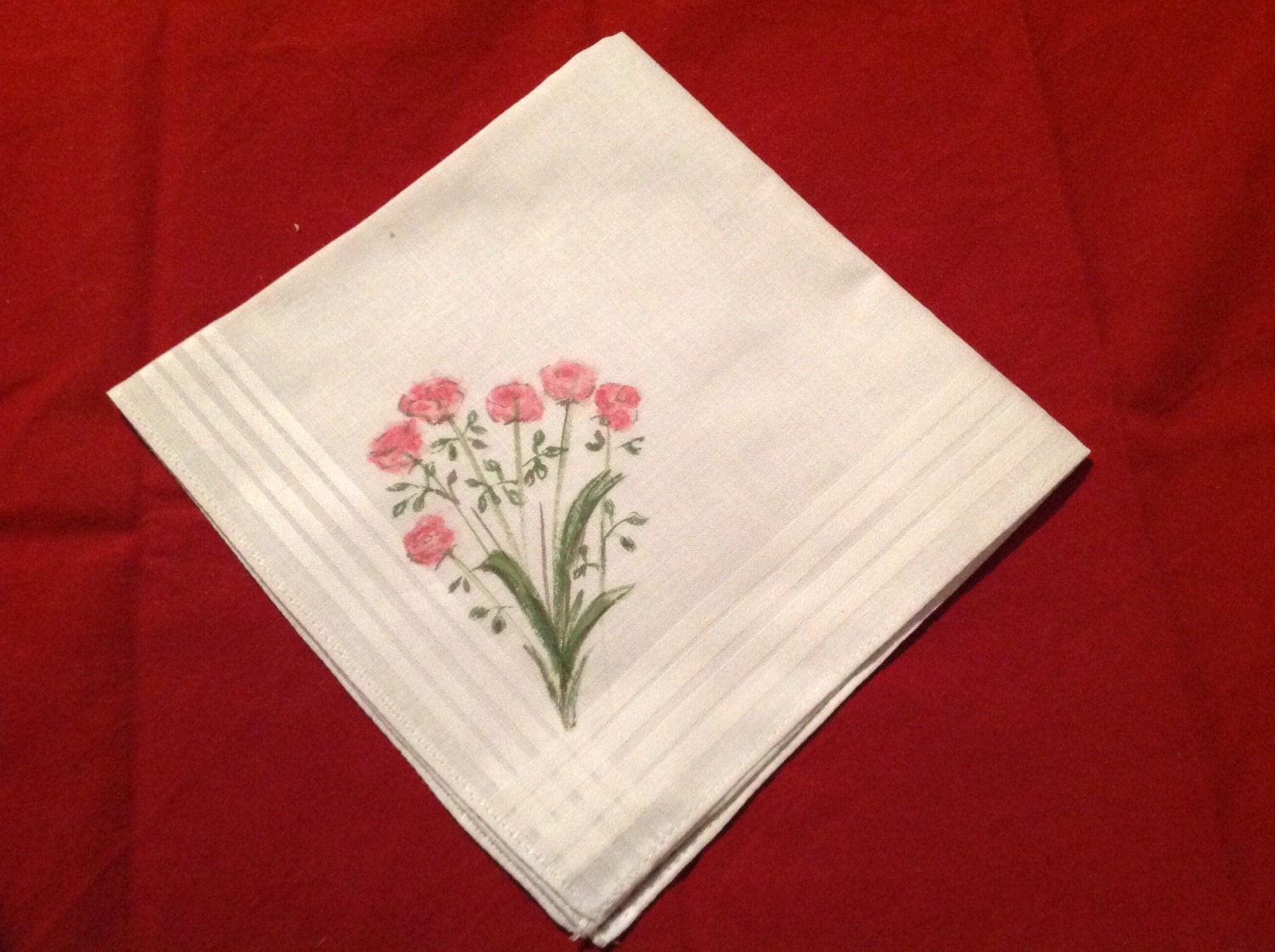 Personalised Freehand Painted and Customised Handkerchiefs. the Gift ...