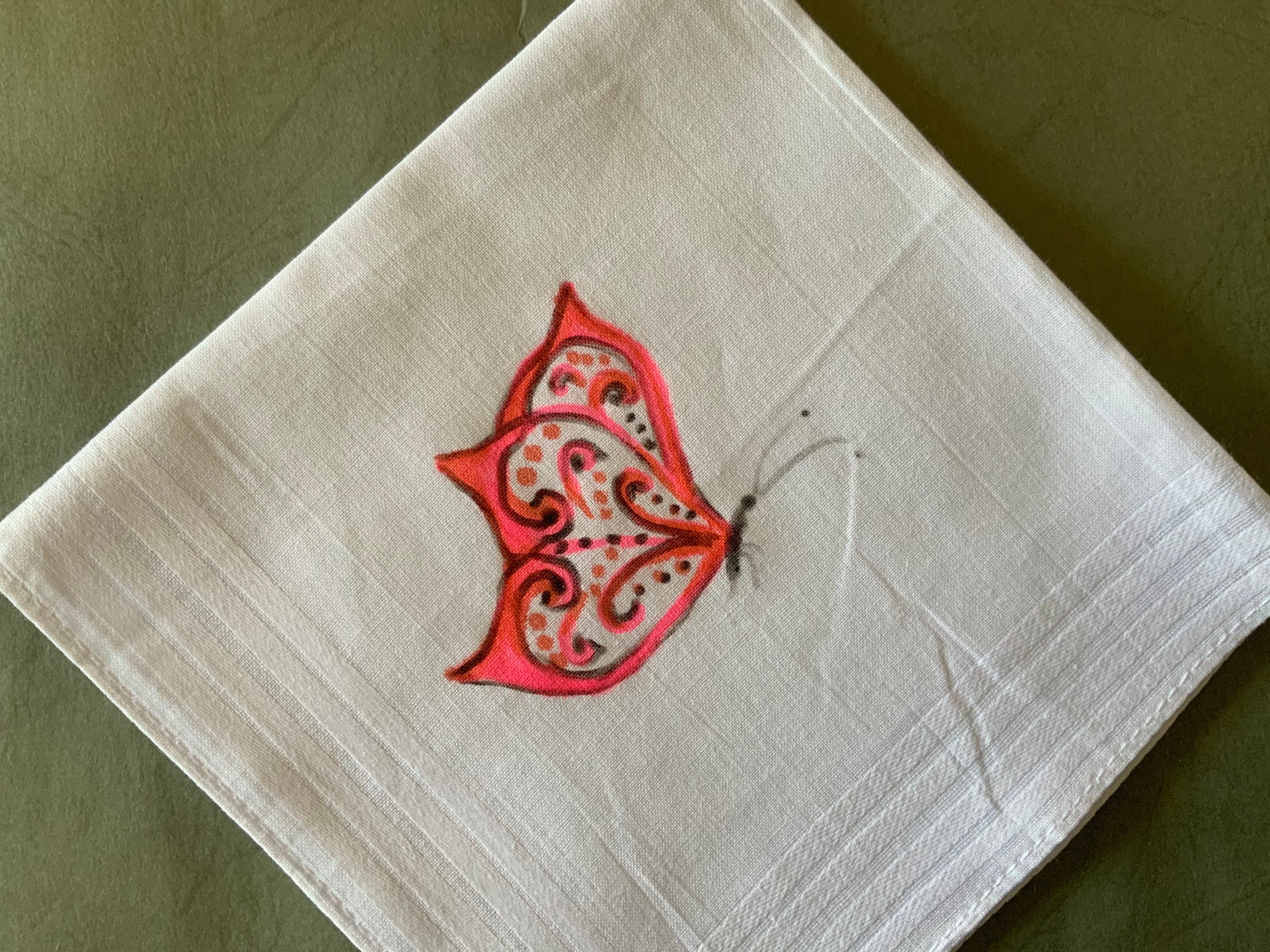 Butterfly Handkerchiefs to Personalise With Your Message. - Etsy
