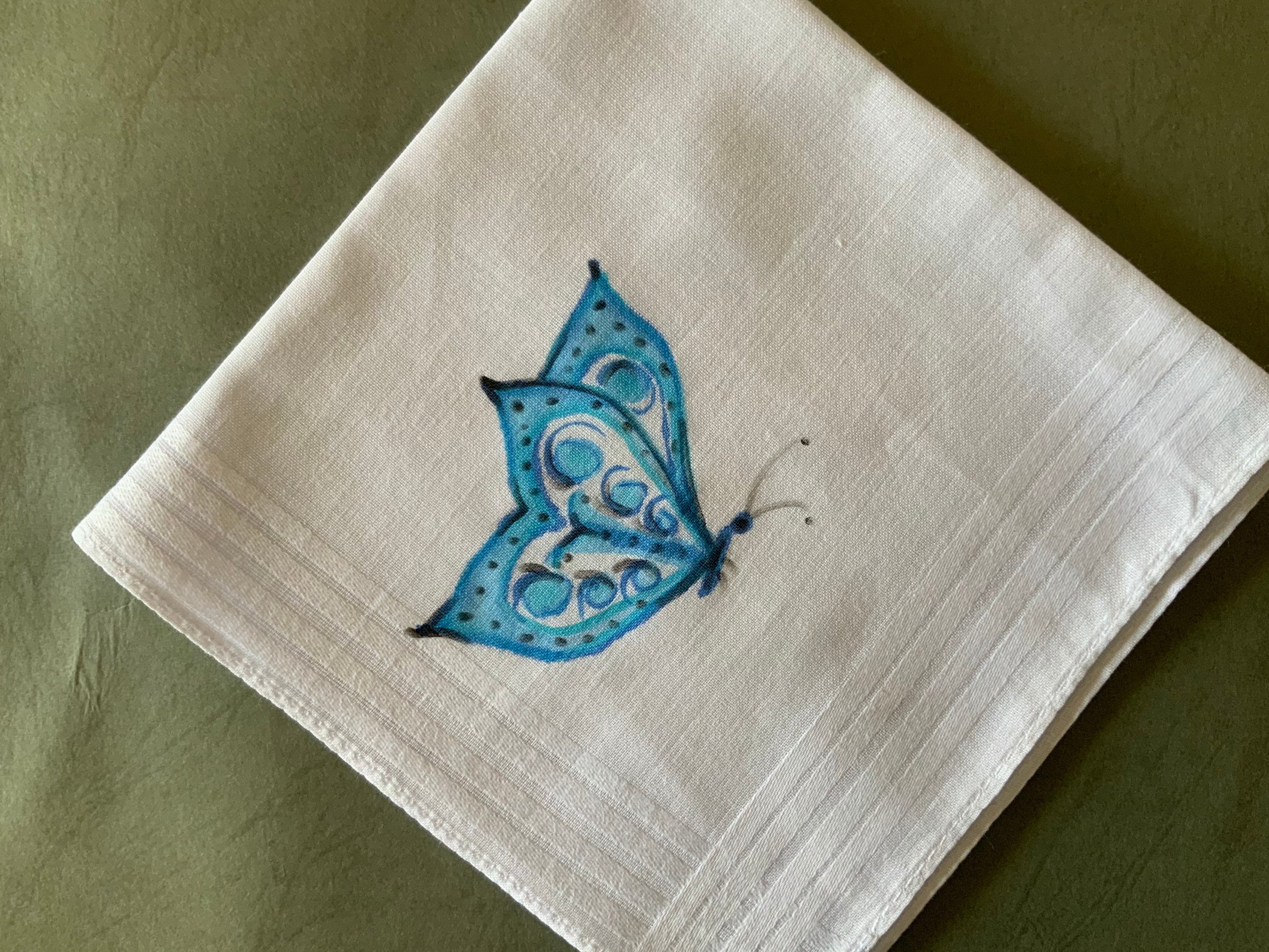 Butterfly Handkerchiefs to Personalise With Your Message. - Etsy