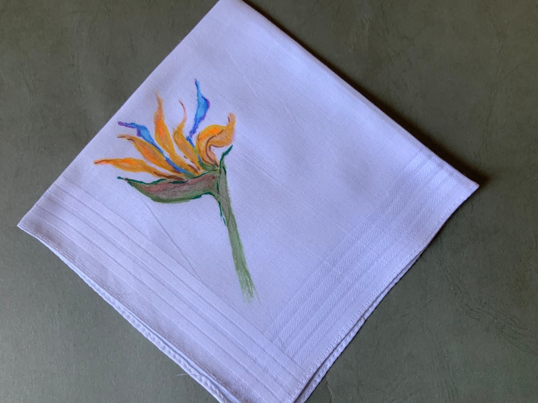 Custom, Personalised Hand Painted Handkerchiefs for Ladies ...