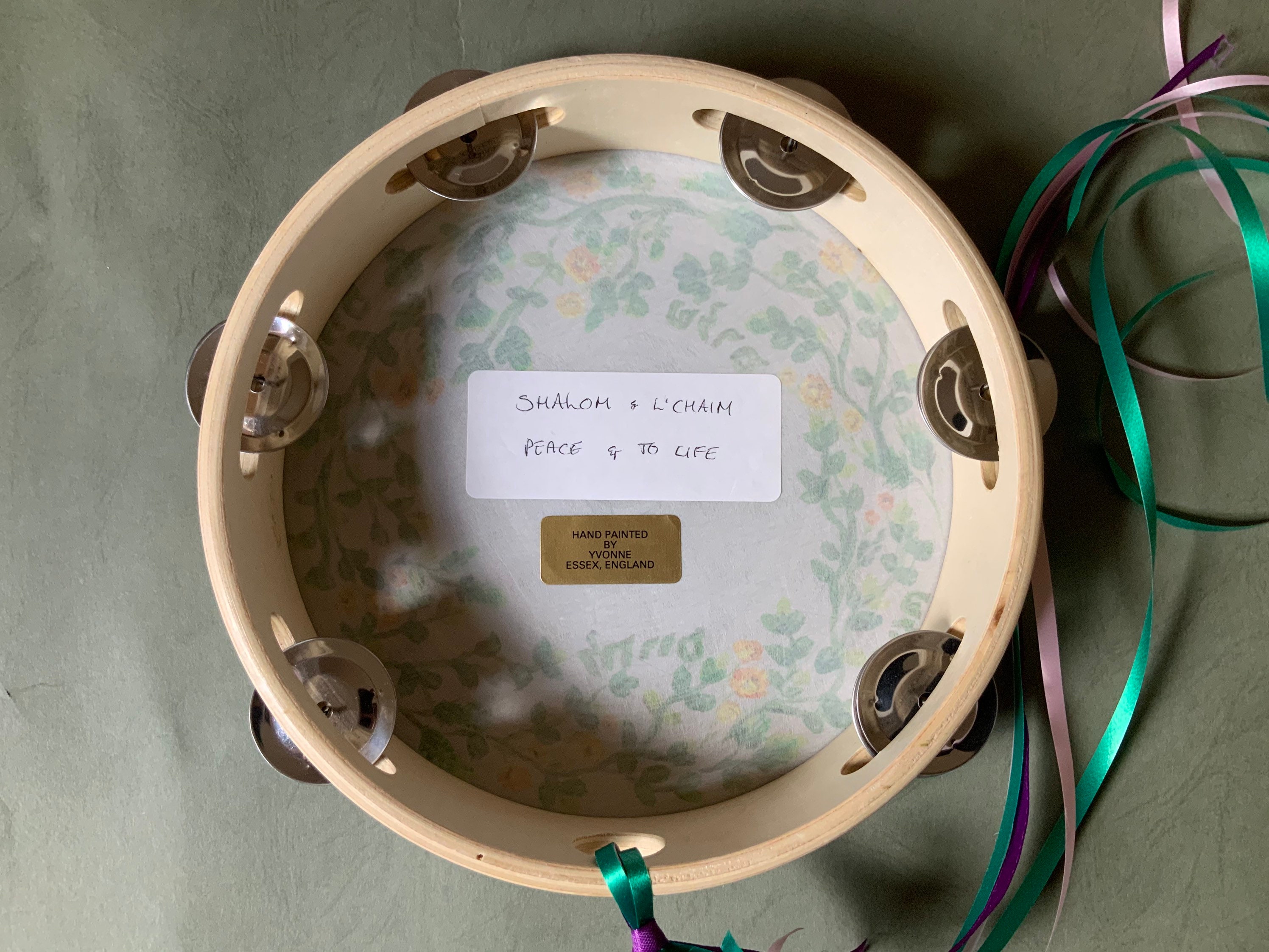 Tambourine. Original and Unique Acrylic Hand Painted Designs ...