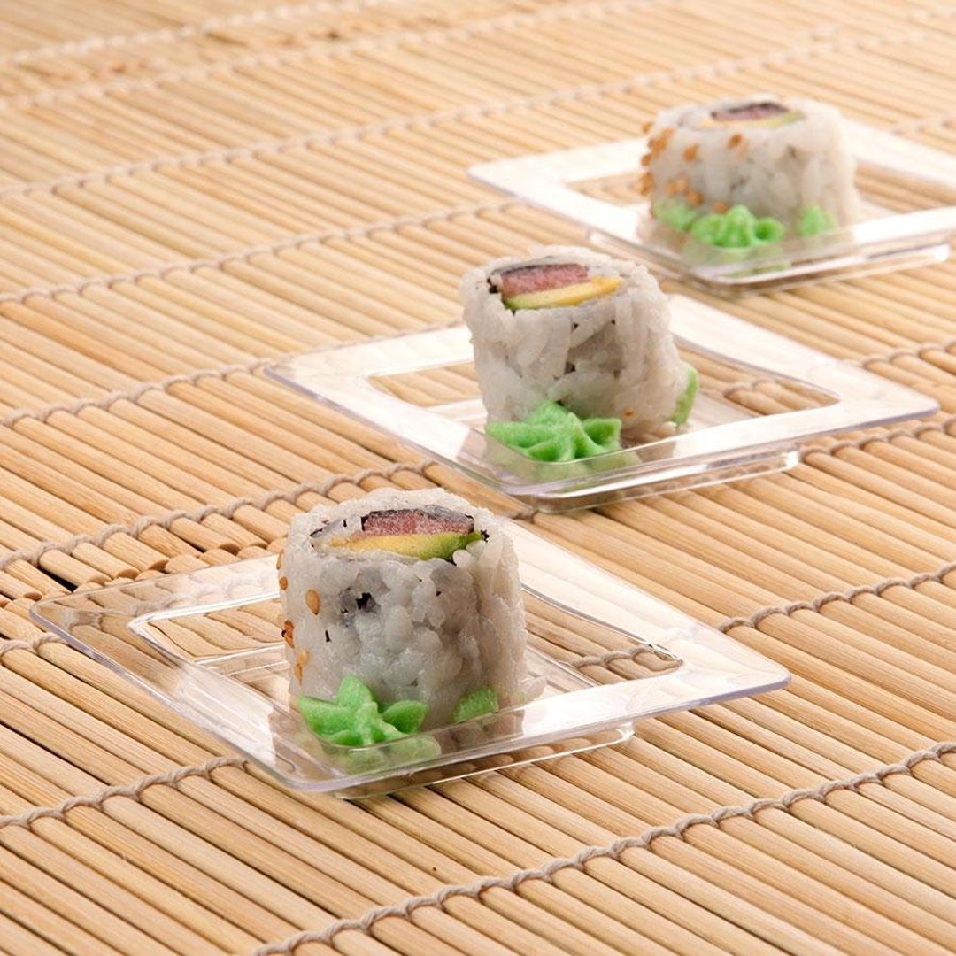 24 Pack - Clear Petite Square Disposable Mini Tray FREE SHIPPING - Etsy