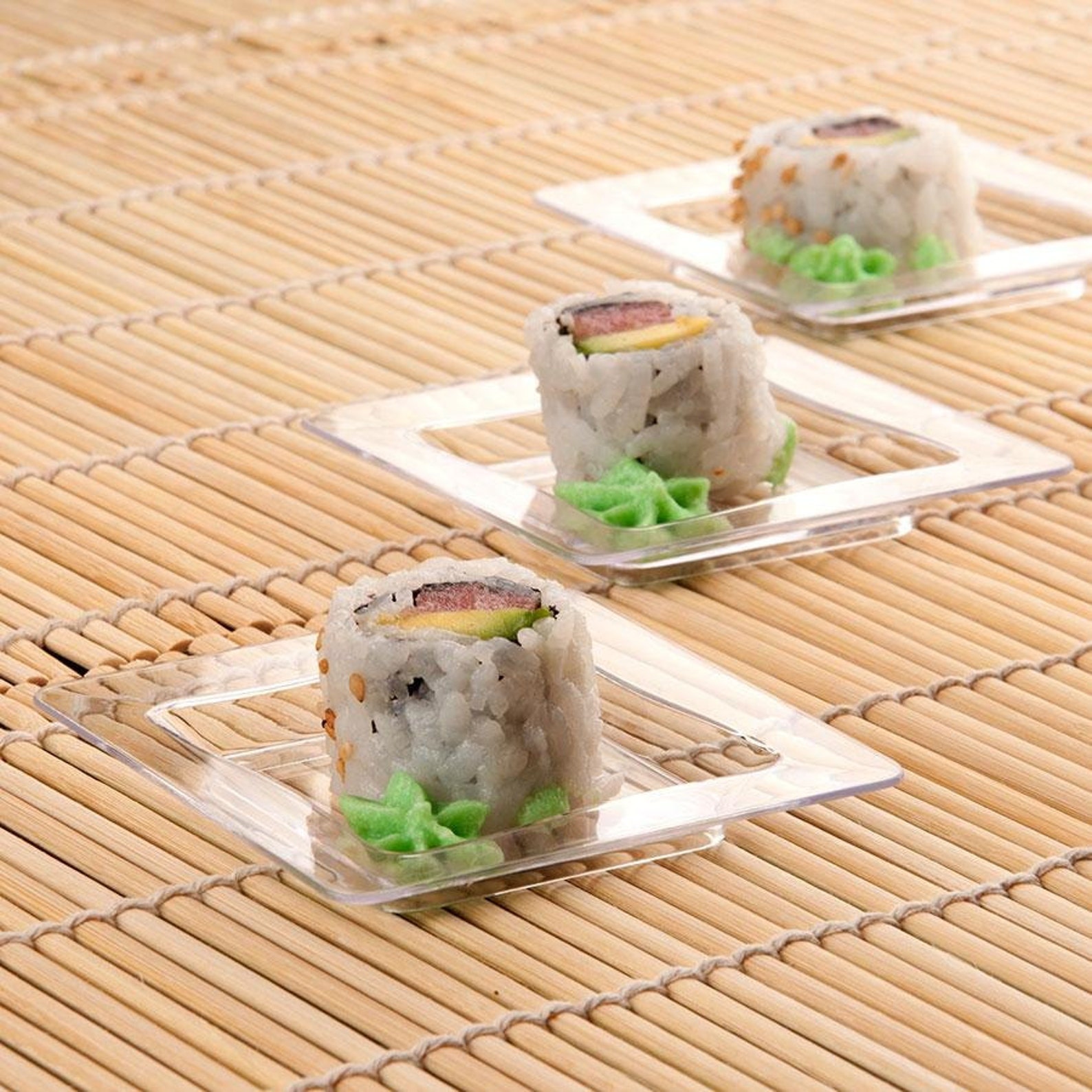 24 Pack - Clear Petite Square Disposable Mini Tray FREE SHIPPING - Etsy