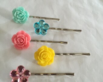 Pretty hair clips | Etsy