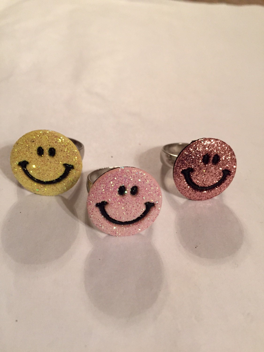 Shiny Smiley Face Rings! - Etsy