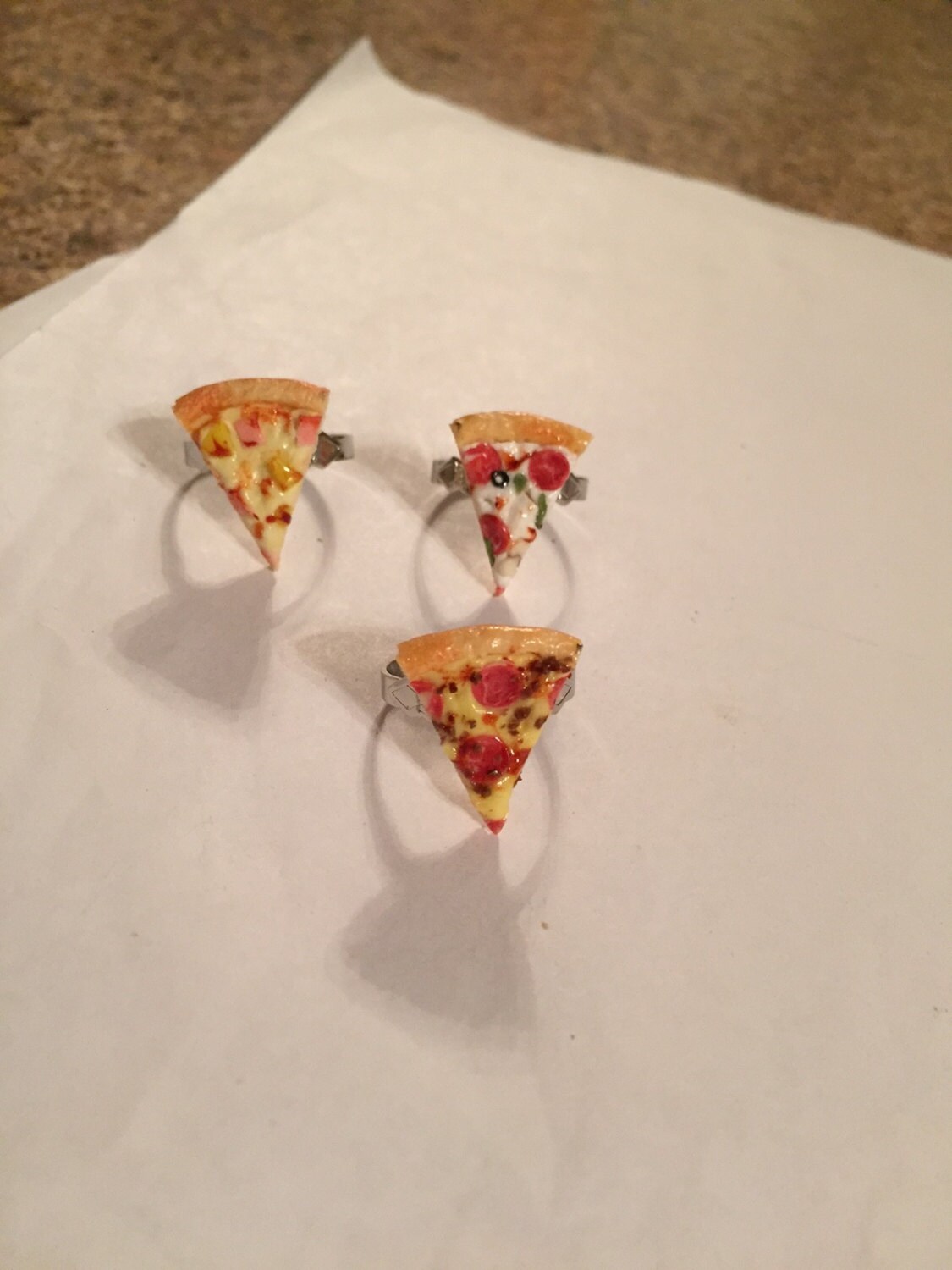 Pizza Slice Rings | Etsy