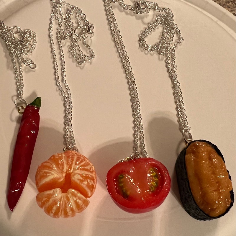 Food Necklace - Etsy
