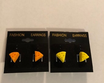 Handmade Gouda Cheese Dangle Earrings: Polymer Clay Food Jewelry - Etsy