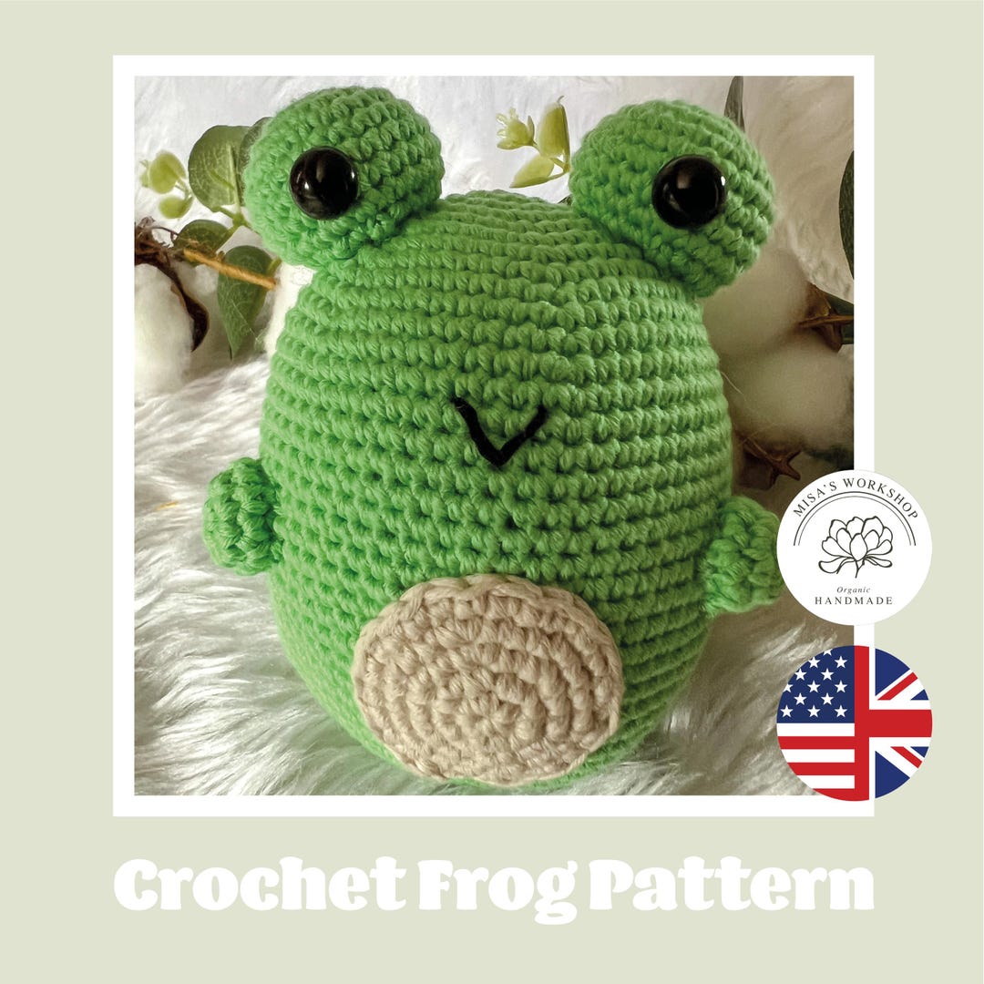 Little Cute Frog Pattern, Crochet Frog Pattern, Amigurumi Frog Pattern ...